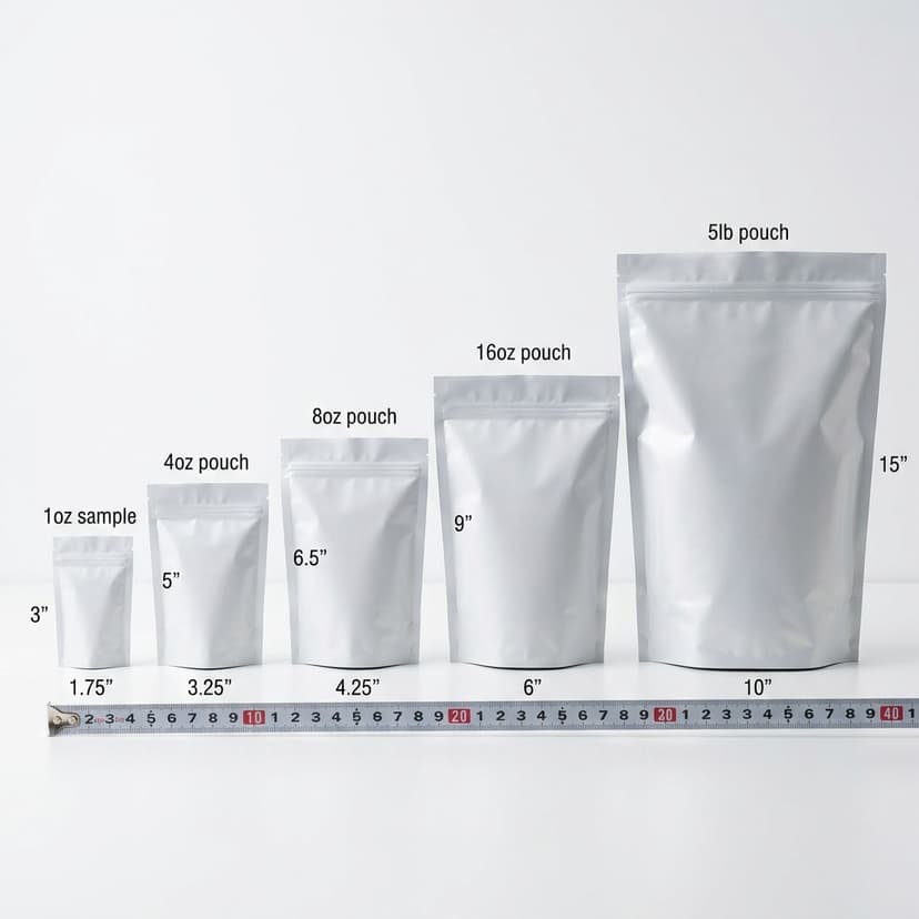Stand-Up Pouch Sizes: Capacity Guide from 1 oz to 5 lb (2026) | Cubit ...